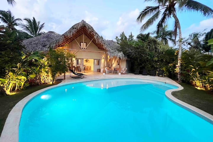 Casa Bella 4/5 Bd Lux Villa/pool/1 Min Coson Beach - Dominikanische Republik