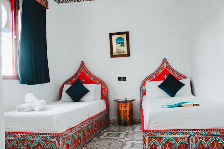 Chambre Double(2lits Singles) Hotel Chefchaouen N5 - Chefchaouen