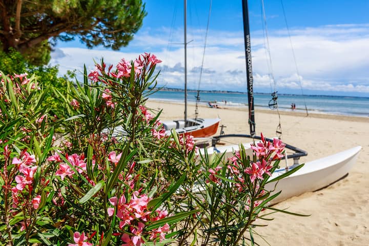 Plage Benoît à 80m, Terrasse & Jardinet - La Turballe
