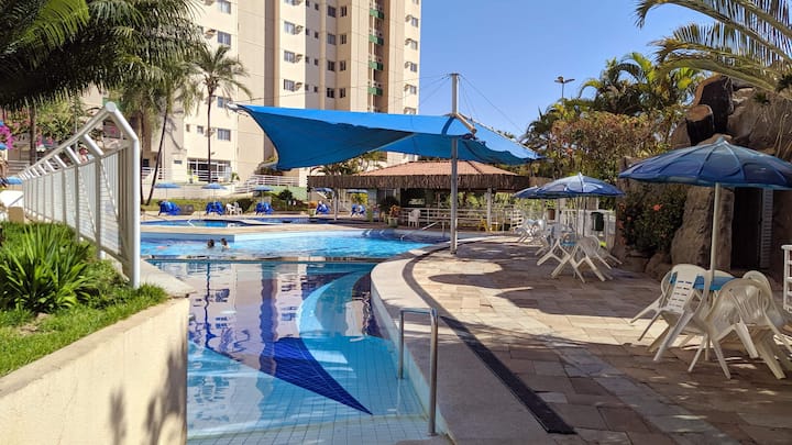 Complete Apartment With Hot Pools - Center - Caldas Novas