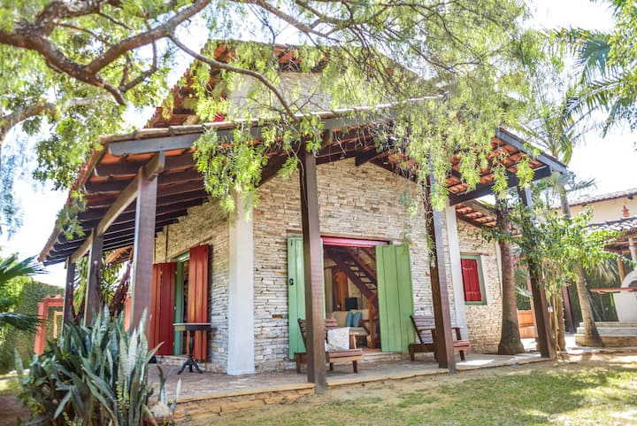 Cabana De Pedra Com 2 Quartos: Refúgio Exclusivo - Pirenópolis