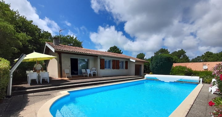 Pyla-sur-mer Maison 3 Chambres Jardin Et Piscine - Arcachon