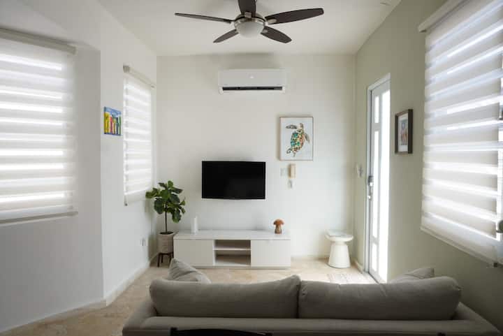 Centrally Located Apt. With Rooftop Ocean View - San Juan
