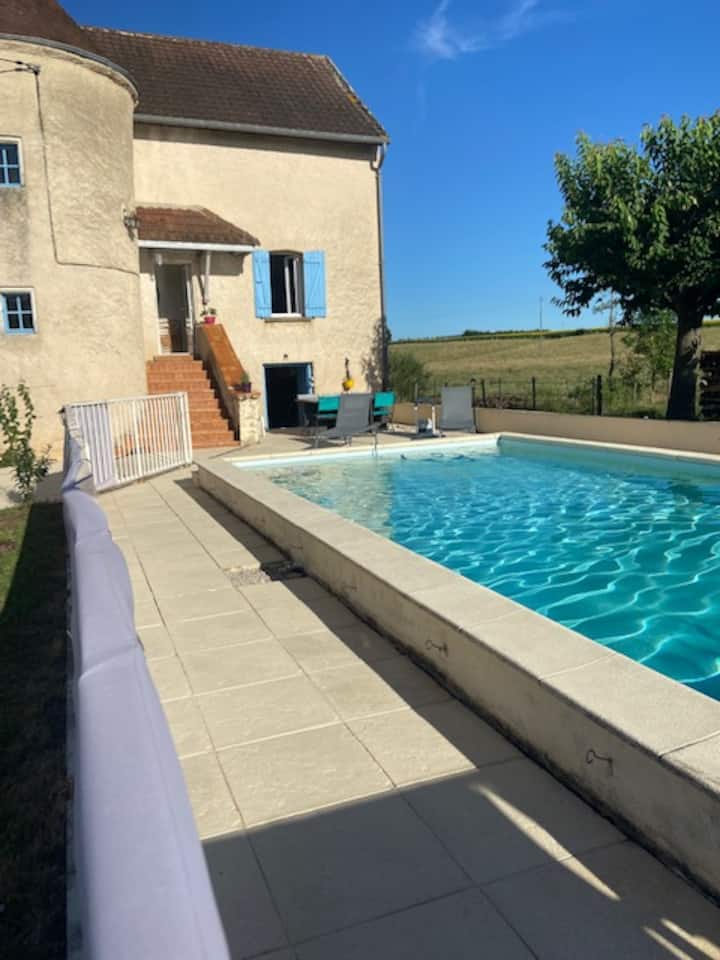 Maison Champêtre Au Coeur De La Campagne- 10 Pers. - Chalon-sur-Saône