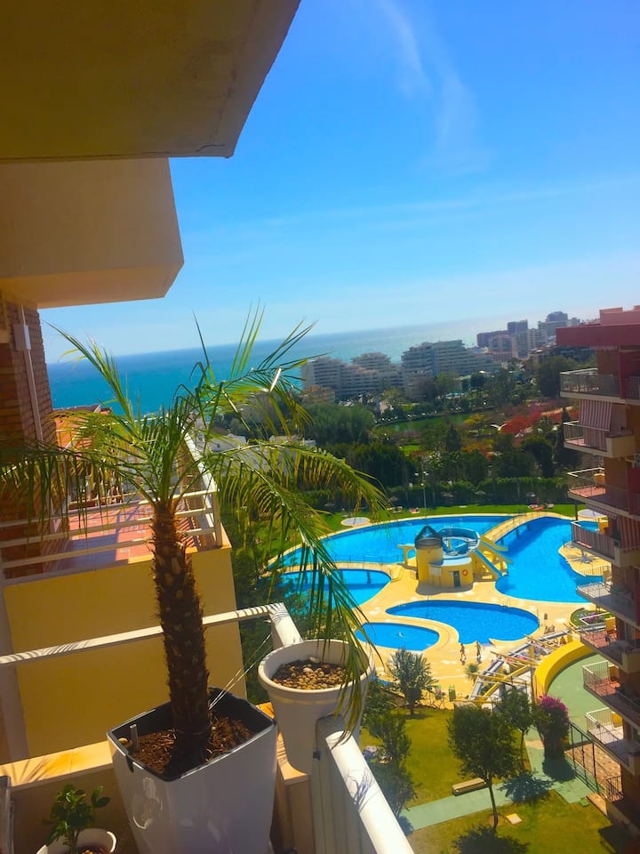 Minerva-pool Slides, Sea-wieu 500m To Beach, 2airc - Benalmádena