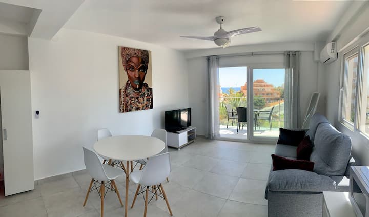 Sea View , 1 Bedrom Beach Apartment With Pool - Jávea