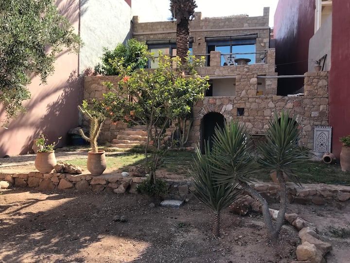 Agréable Appartement Avec Jardin Vue Sur L'océan - Taghazout