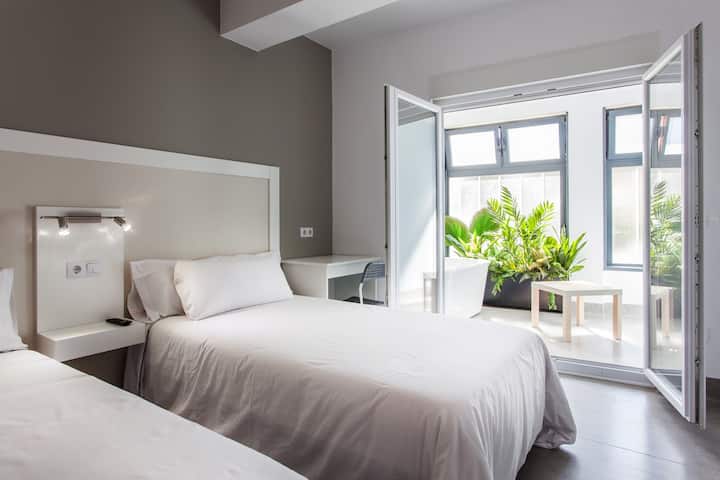 Habitación Doble 1 O 2 Camas Básica Con Bañera - Fisterra