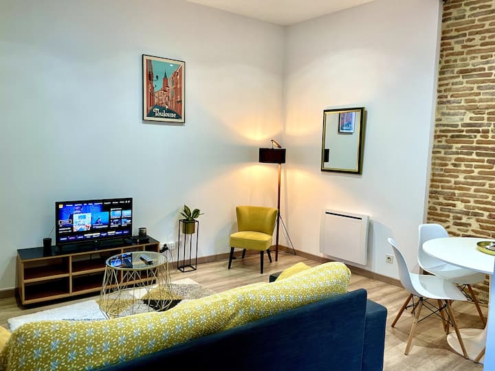 T1 Bis De Charme • Briques & Hauteur • Capitole - Toulouse