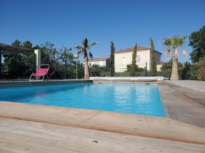 Appart (8p) - Piscine Partagée & Jardin Privatif - Hérault