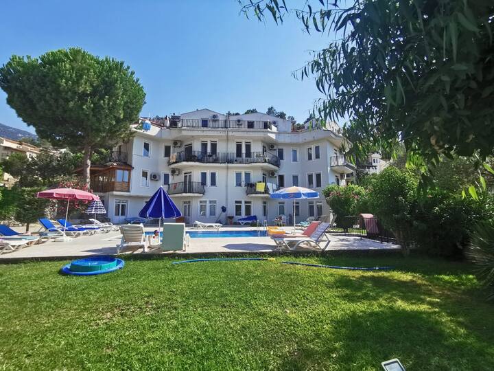 Lux Dublex 3 Bedrooms Common Pool, New Furnitures - Ölüdeniz