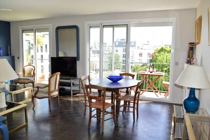Luxury 2p Paris/boulogne, Balcony, Roland-garros - ブーローニュ=ビヤンクール