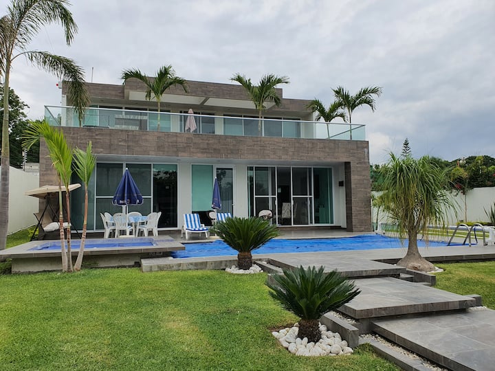 Casa Oasis - Alberca Climatizada Y Jacuzzi Grande - Morelos