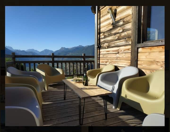 Grand Chalet En Bois 15 Personnes - Risoul