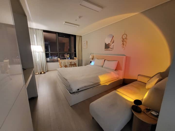 로맨틱감성 #고층 #편안한휴식 , 커피머신기 #Songdo - Incheon
