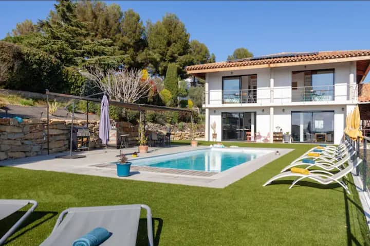 Villa Avec Piscine Vue Mer - Saint-Cyr-sur-Mer