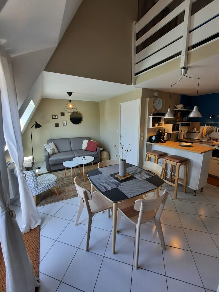 Duplex Lumineux & Cosy De 45m2 [ Villers Sur Mer ] - Villers-sur-Mer