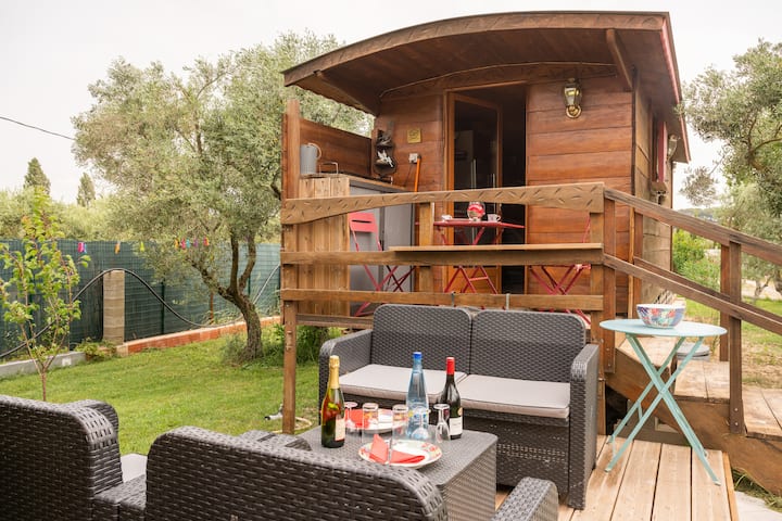 Roulotte Gite De La Mélie Avec Spa - Camargue