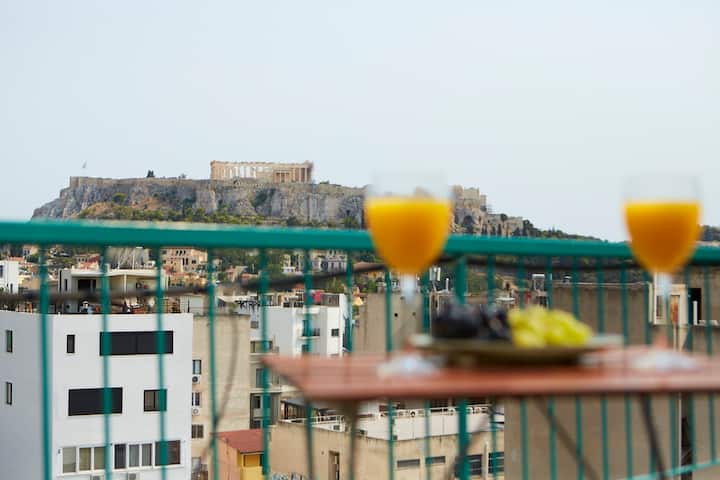 New!acropolis View Highly Stylish Flat,2 Min Metro - Athens