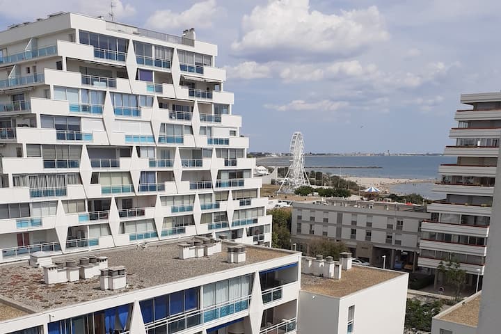 Superbe Studio Centre / Vue Mer 100 M De La Plage - Port Camargue
