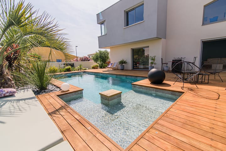 Villa Neuve Vue Bassin De Thau, 200m De La Plage - Sète