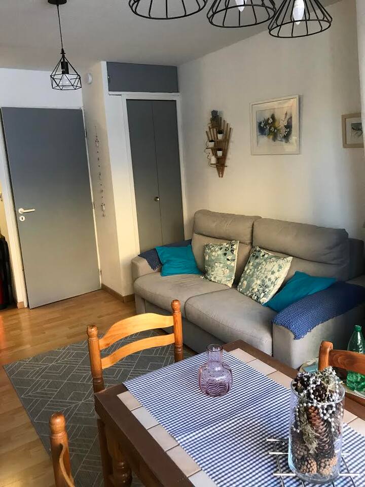 Joli Studio Cabine 4 Personnes . Equipé Wifi. - Les Angles