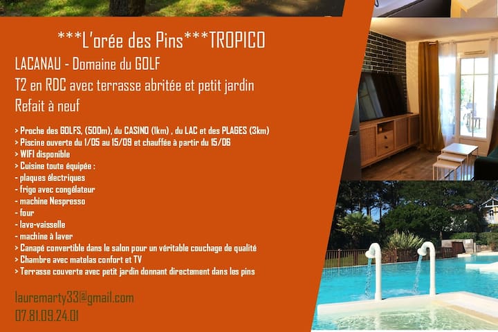 L'orée Des Pins - Tropico - T2 Refait à Neuf - Lacanau