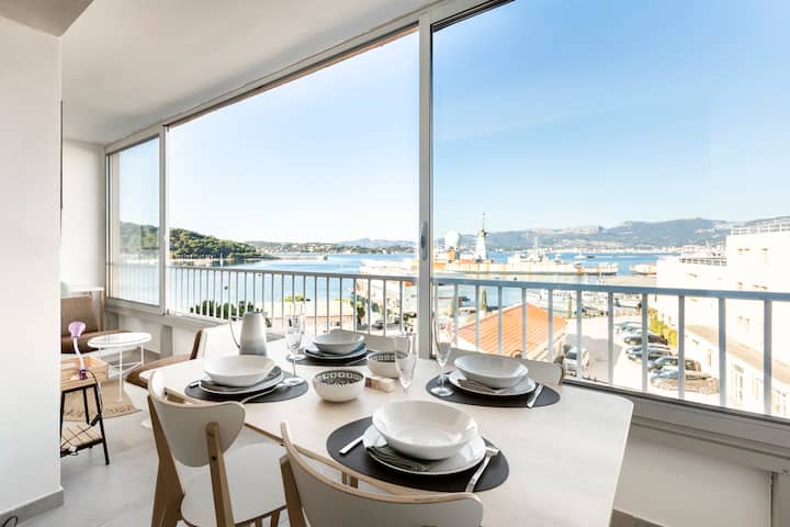 Petit Paradis Vue Mer 3mn Plage Wifi Parking - Plage de Saint-Mandrier-sur-Mer