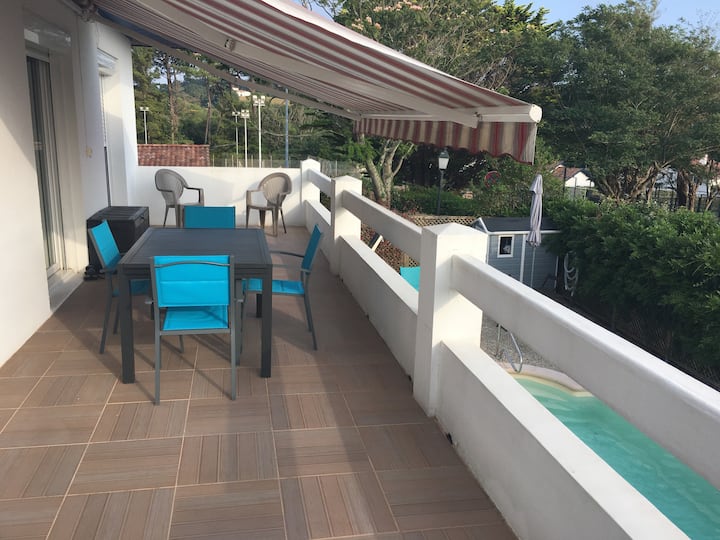Appartement Dans Villa-terrasse Et Accès Piscine - Saint-Jean-de-Luz