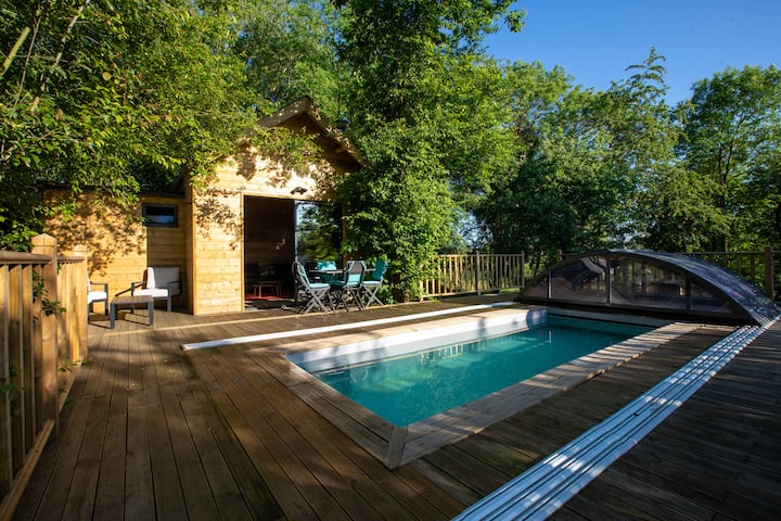 Chalet Bucolique Et  Piscine Privative Couverte - Nord