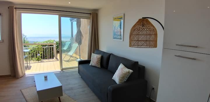 Superbe Appartement Avec Magnifique Vue Mer - Plage de l'Almanarre