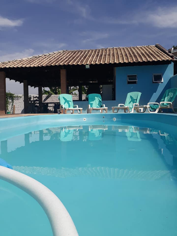 Casa Simples Com Piscina E Quiosque - Guaratuba
