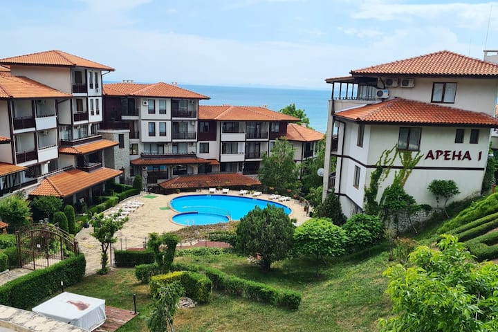 30 Meter Vom Strand Schönes Appartement In Einer Geschlossenen Anlage - Sveti Vlas