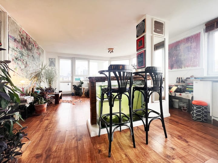 Art Gallery Flat With Stunning Views In Hoxton - 그리니치