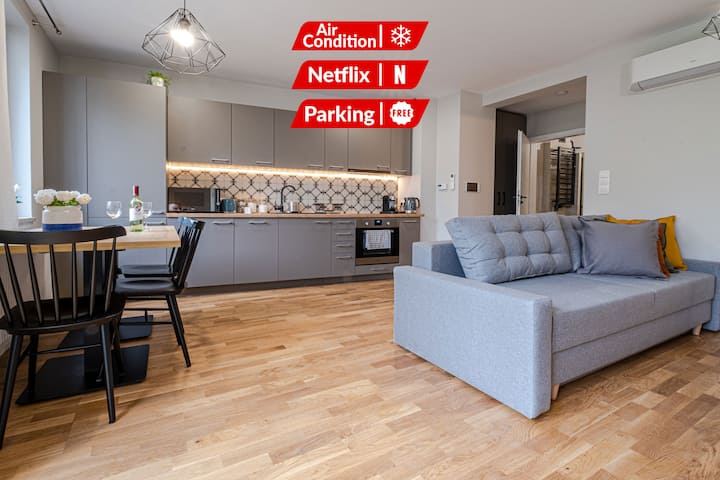 Vistula Premium Apartments ****-42 M2 With Balcony - Krakau