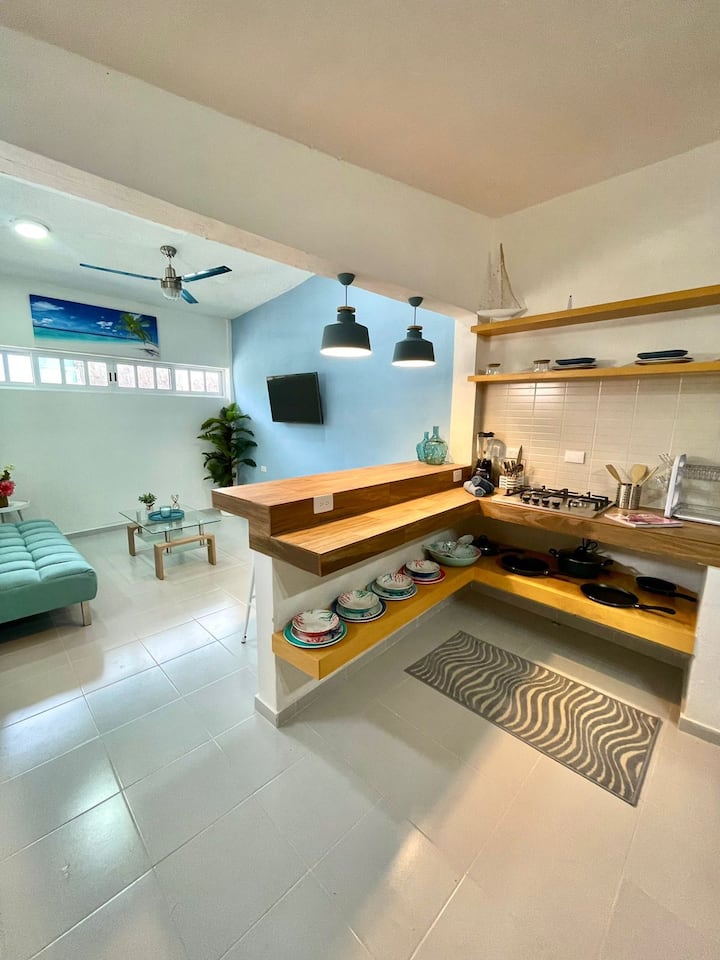 Maia 3 - Departamento A Una Cuadra Del Muelle - Cozumel