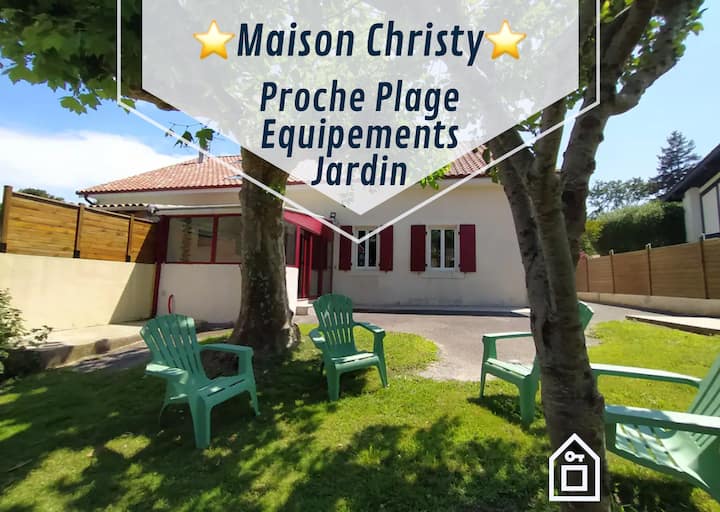 Maison Christy - Spacieux, Calme Avec Jardin - Labenne