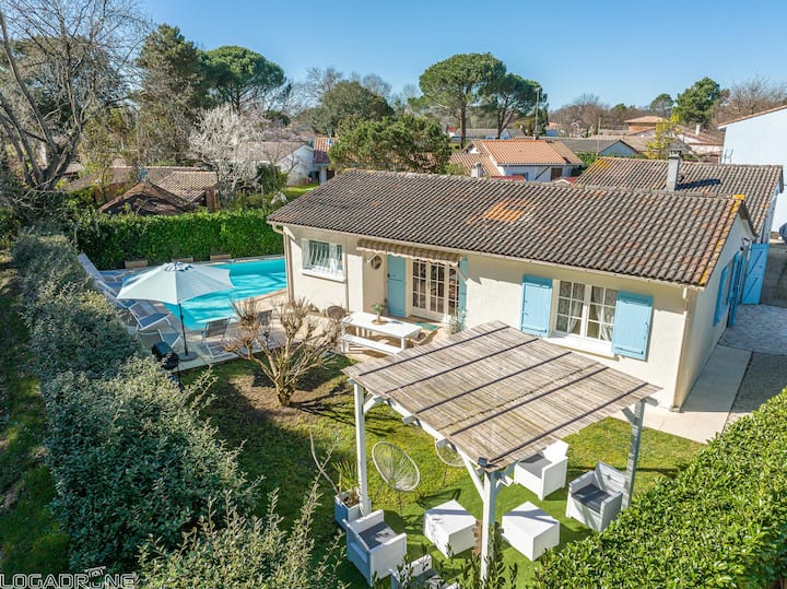 Villa Familiale Avec Piscine - Andernos-les-Bains