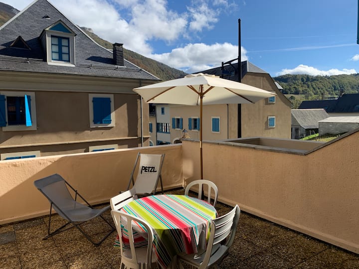 Studio 6 Pers Belle Terrasse à Ste Marie De Campan - Arreau