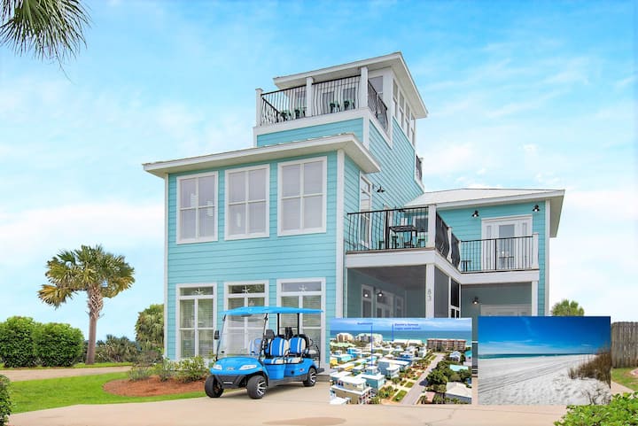 Sunkissed! Oceanview! Pool! Golf Cart! 6 Bedrooms - Destin, FL