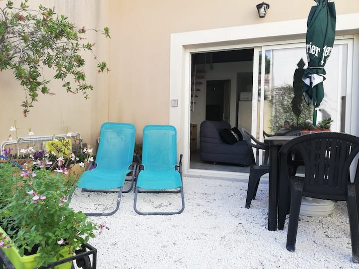 Studio 2 / 4 Personnes Avec Extérieur Et Barbecue - Plage de Piemanson