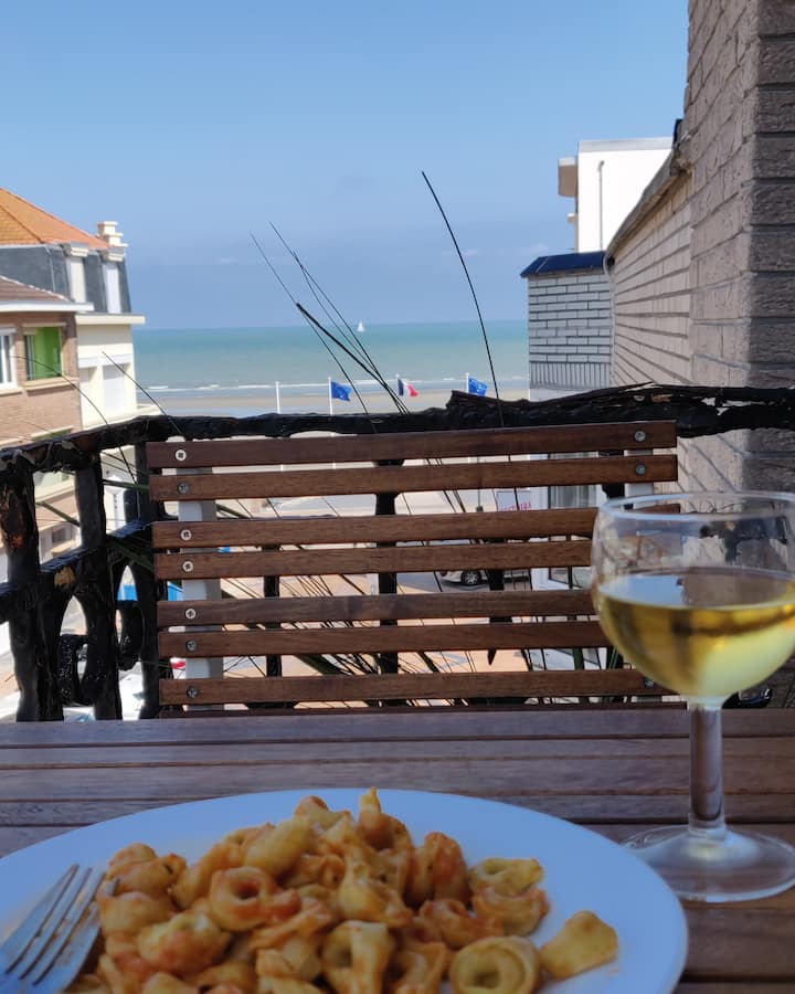 Superbe Appartement, Balcon Vue Mer, 3 Chambres! - Bray-Dunes