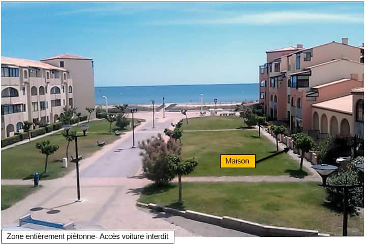 "Atlantis" Mer, Plage Et Commerce A 50m - Leucate