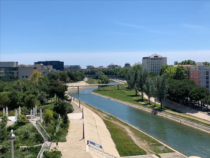 Appartement "Rives Du Lez" Avec Terrasse Et Vue - ibis Montpellier Sud
