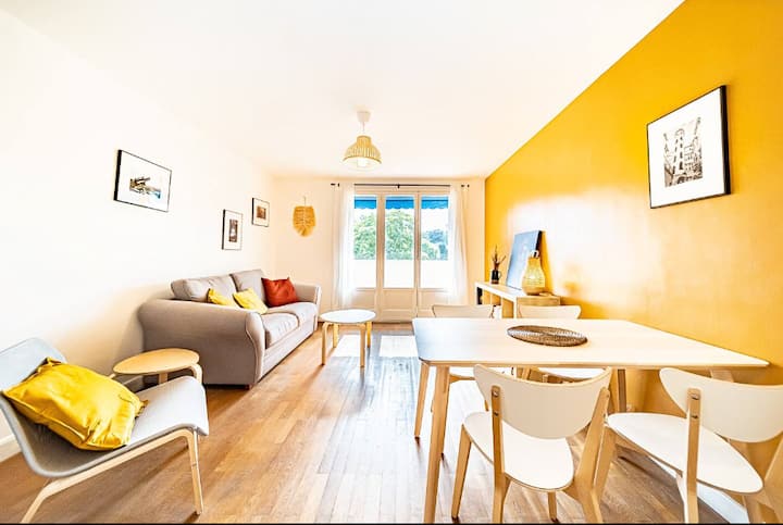 Le Pierre Audry-cosy 4 Pers Balcon - Bien Situé - Lyon