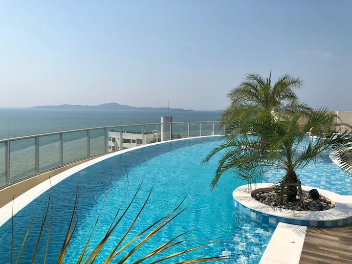 Sands Condo: Partial Seaview 1 Bedroom Fl9 60sq.m - Pattaya City