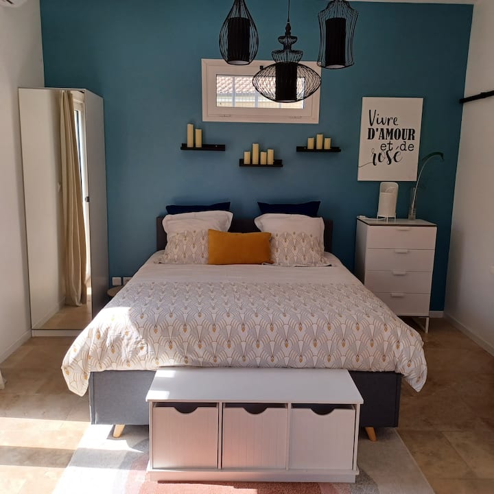 Studio Avec Terrasse Privée Et Piscine Partagée - Bessan