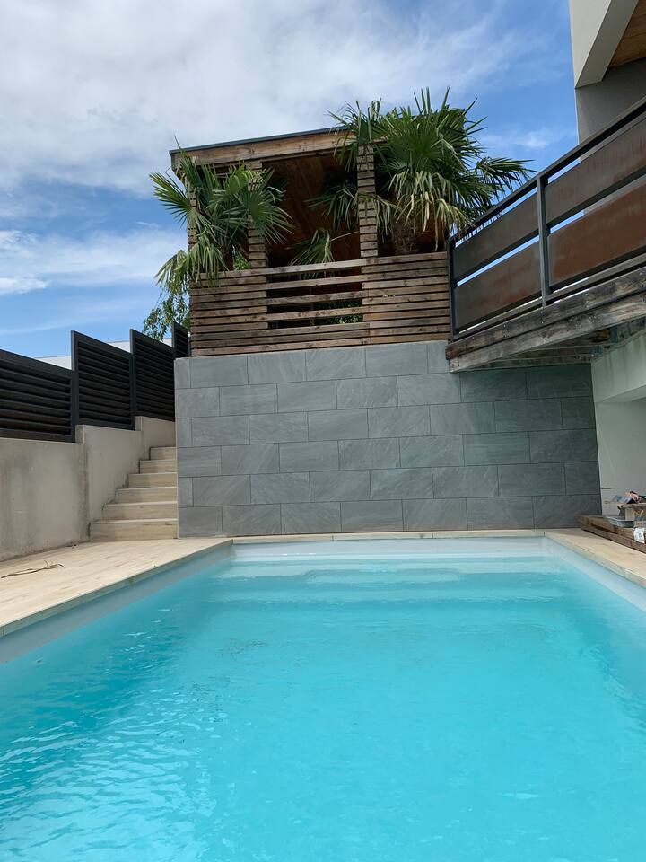 Villa Sauvy Piscine Lac Villeneuve De La Raho - Argelès-sur-Mer