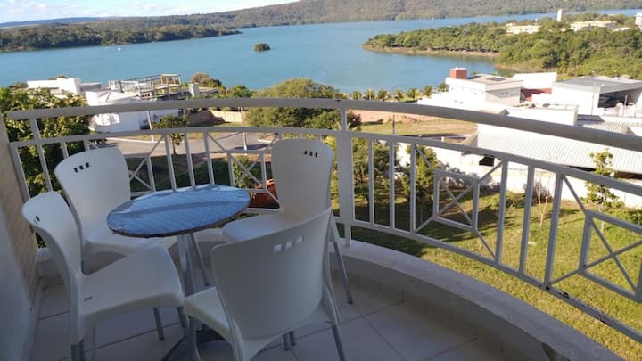 Apartamento Encantador De Frente Ao Lago Corumbá - Caldas Novas