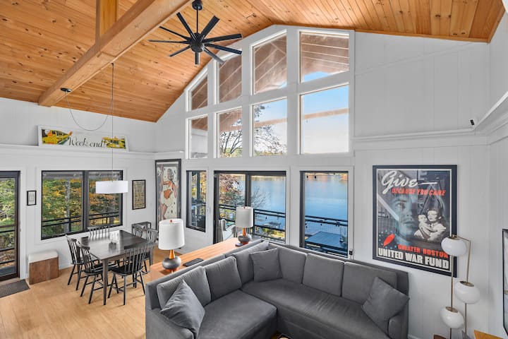 Mid-century Modern Lakefront Cabin - Mashapaug Lake, CT